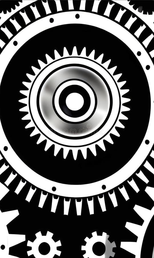 Illustration of Gear Wheel Over Background with White Cogs Stock ... Illustration of Gear Wheel Over Background with White Cogs Stock ...