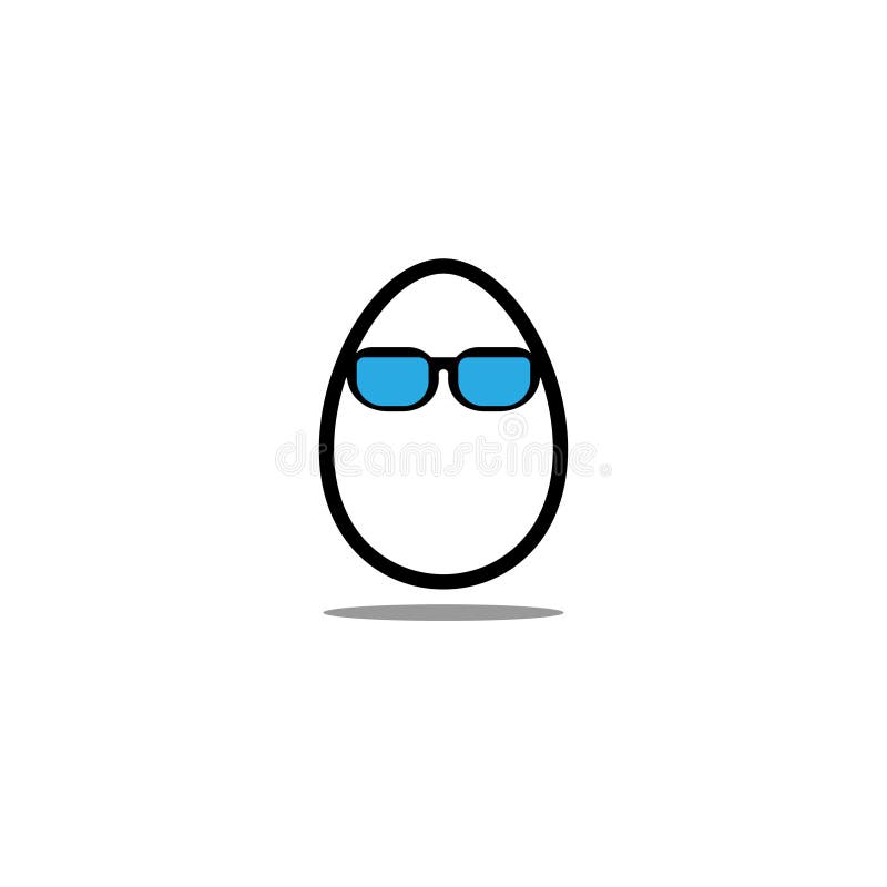 Nerd egg stock illustration. Illustration of duckling - 63370277