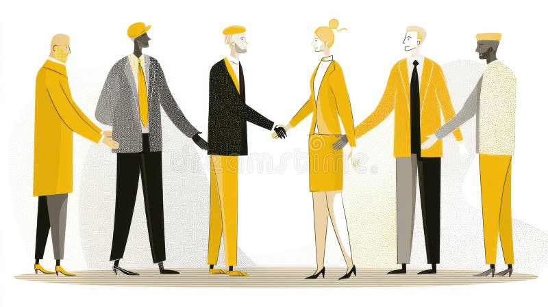 United in Business stock illustration. Illustration of connection ...