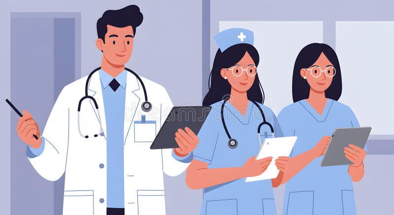 AI-Generated Medical Team stock vector. Illustration of anime - 392932300