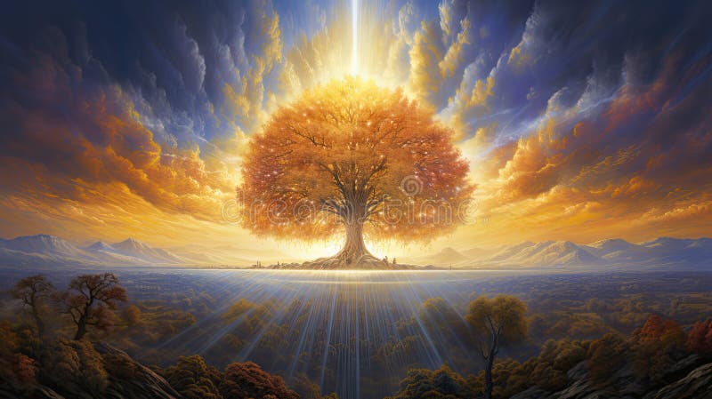 Radiating Reign of Peace stock illustration. Illustration of beautiful ...