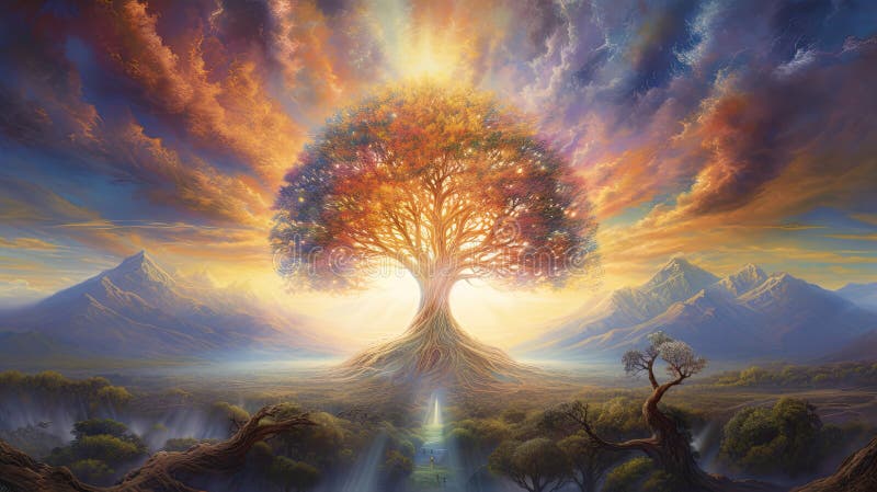 Radiating Reign of Peace stock illustration. Illustration of beautiful ...