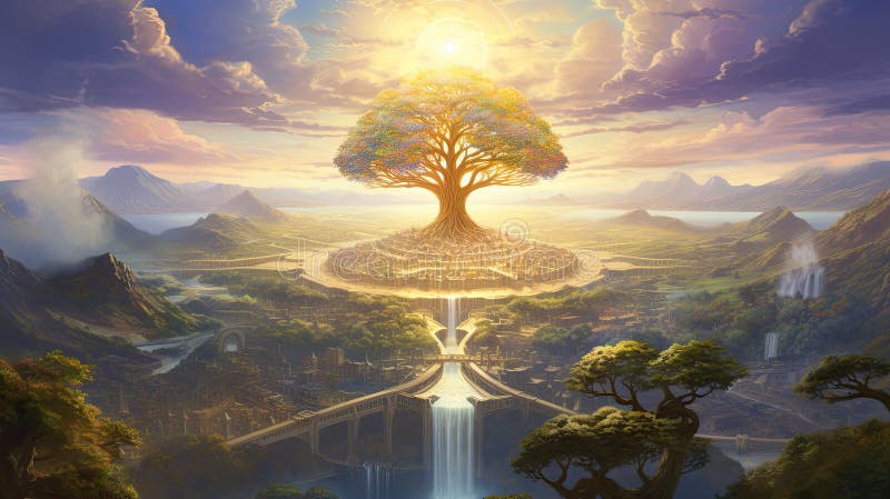 Radiating Reign of Peace stock illustration. Illustration of peace ...