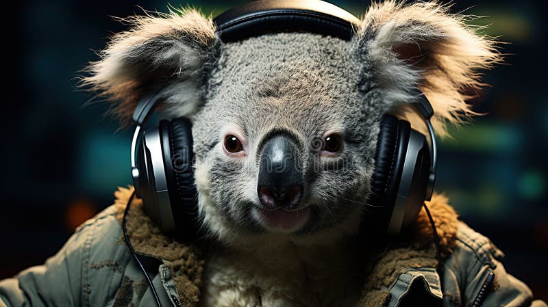 Koala Flow in Hip Hop stock illustration. Illustration of australian ...