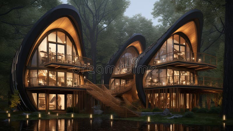 Ethereal Raindrop Haven stock illustration. Illustration of ...