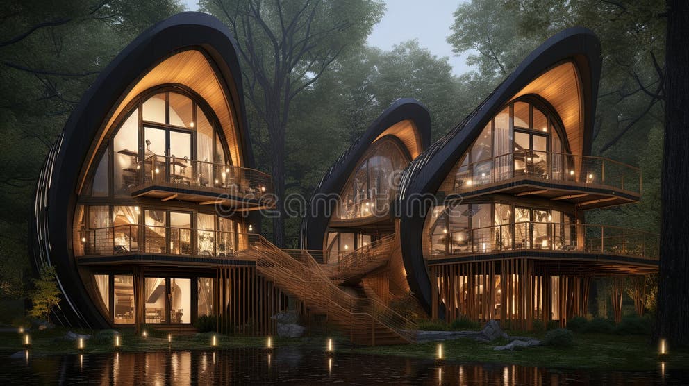 Ethereal Raindrop Haven stock illustration. Illustration of ...