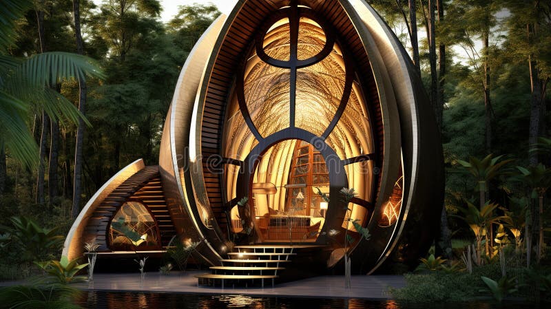 Ethereal Raindrop Haven stock illustration. Illustration of harmony ...