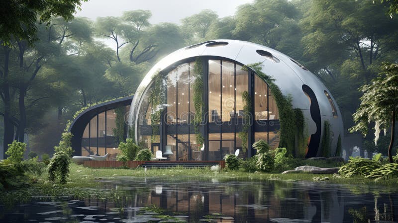 Ethereal Raindrop Haven stock illustration. Illustration of ...