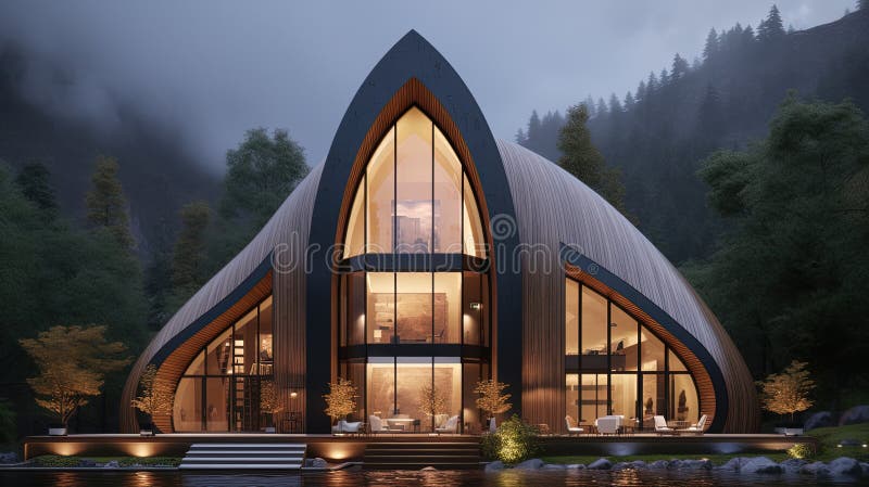 Ethereal Raindrop Haven stock illustration. Illustration of fluid ...