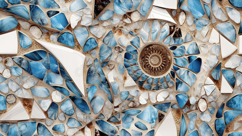 Spiral Seashell Illusion stock illustration. Illustration of portrait ...