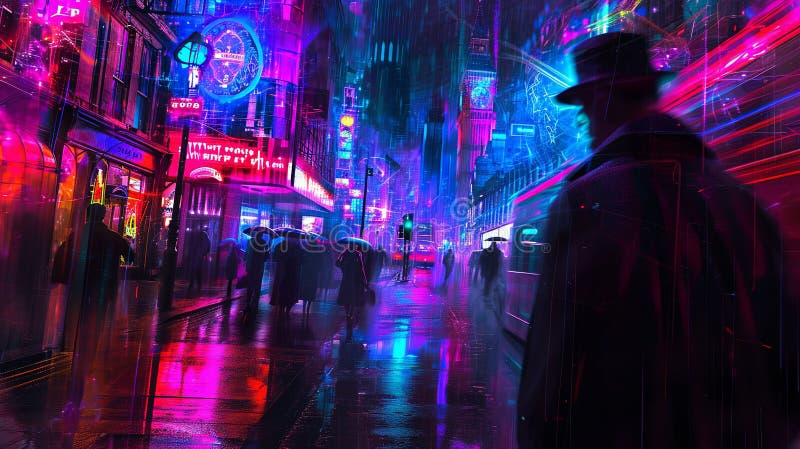 221B Baker Street Reimagined Stock Illustration - Illustration of ...