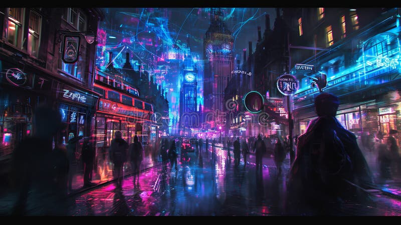 221B Baker Street Reimagined Stock Illustration - Illustration of ...