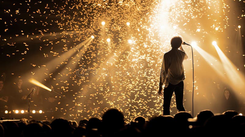 Captivating Karaoke Singer stock photo. Image of singing - 302747556