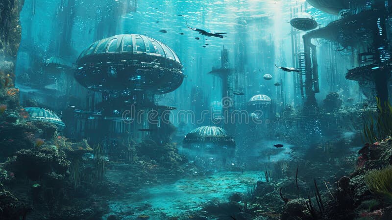 Underwater Dreams stock illustration. Illustration of ocean - 302175689