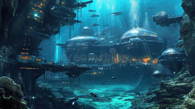 Underwater Dreams stock illustration. Illustration of dive - 302176363