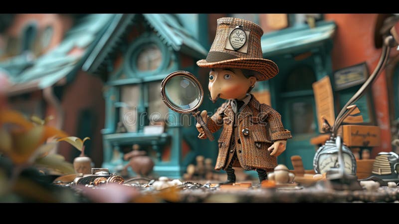Miniature Mystery stock image. Image of antique, detective - 304606403