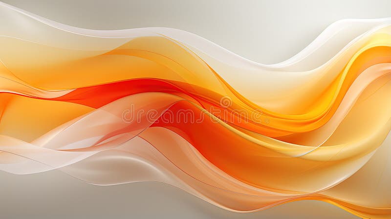 Amber Glow Lines on Black stock illustration. Illustration of abstract ...