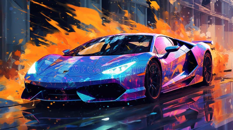 Nightcore Fractured Velocity Stock Image - Image of action, bronze ...