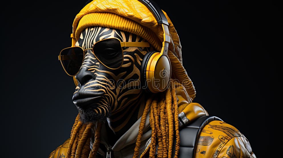 Striped Mic Controller stock illustration. Illustration of science ...