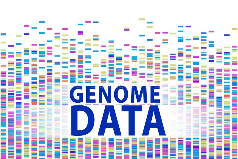 Illustration of Genome Data Code Stock Illustration - Illustration of ...