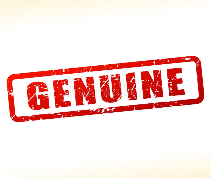 Genuine Stamp Typographic Stamp Stock Vector - Illustration of bona ...