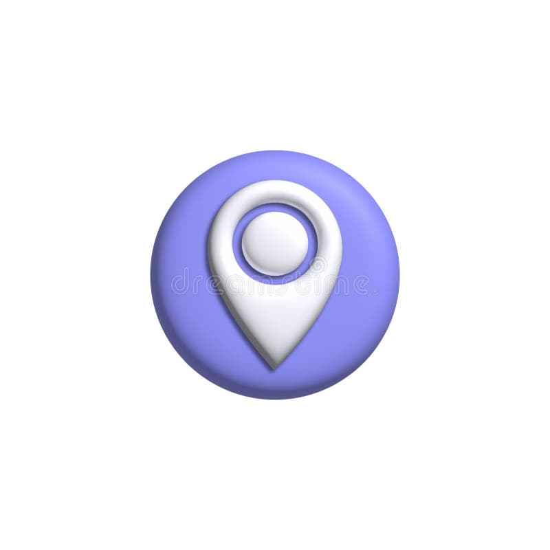 Illustration of the Geolocation Icon 3d Rendering Stock Illustration ...