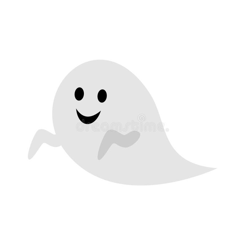 Illustration of a Ghost that is Not Scary Stock Vector - Illustration ...