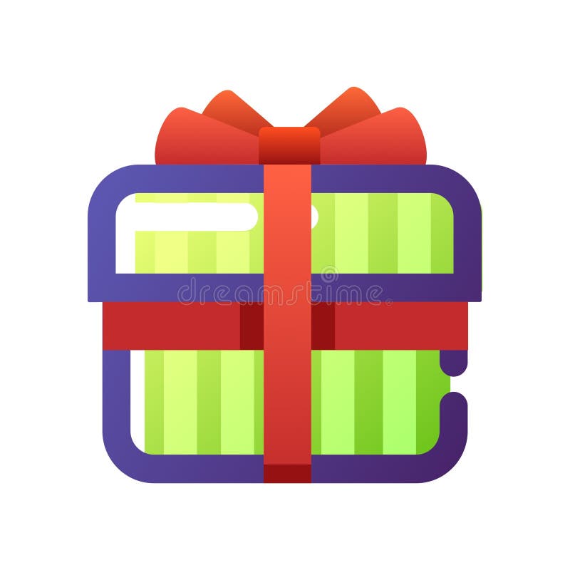 Illustration of a Gift. Gift Icon Stock Vector - Illustration of circle ...