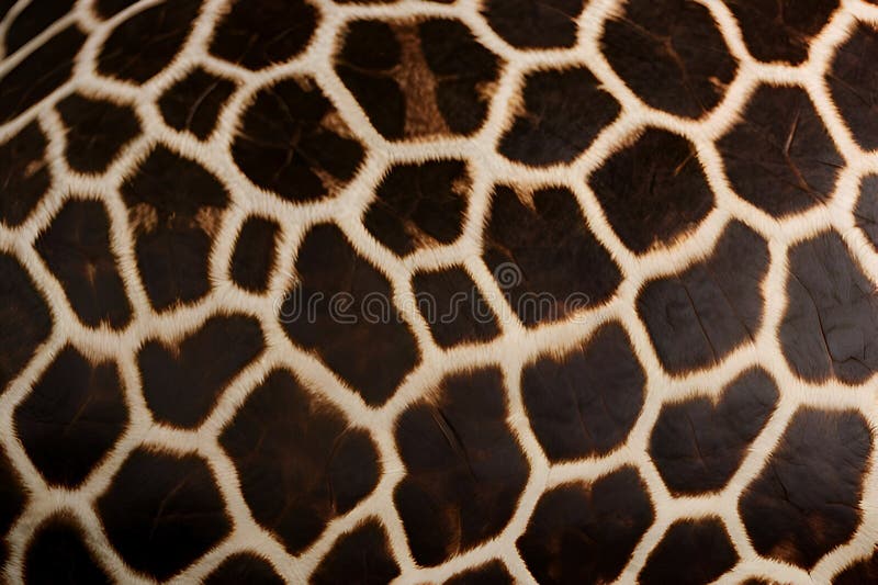 Giraffe Leather Texture, Showcasing Unique Patterns and Skin Details ...