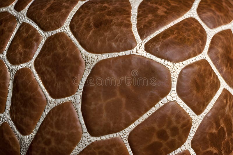 Giraffe Leather Texture, Showcasing Unique Patterns and Skin Details ...