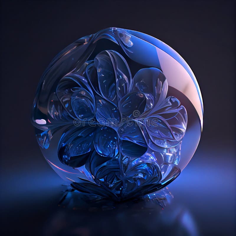 Illustration of a Glass Globe, Abstract Patterns Inside, Wallpaper and ...