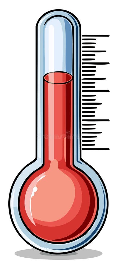 Illustration of a Glass Thermometer. Generative AI Stock Vector ...