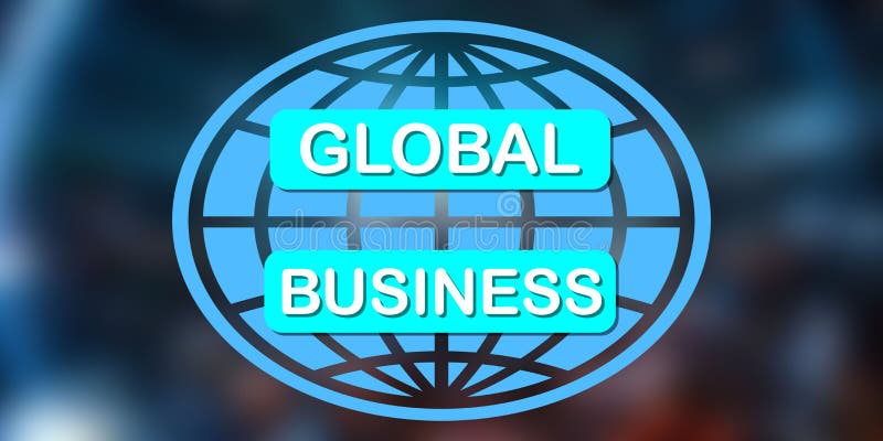 Concept of global business stock illustration. Illustration of ...