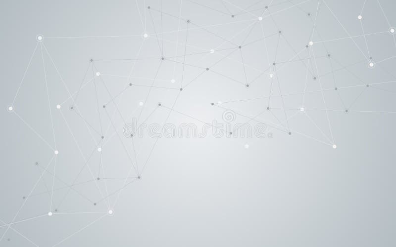 Illustration, Global Creative Social Network. Abstract Polygonal ...