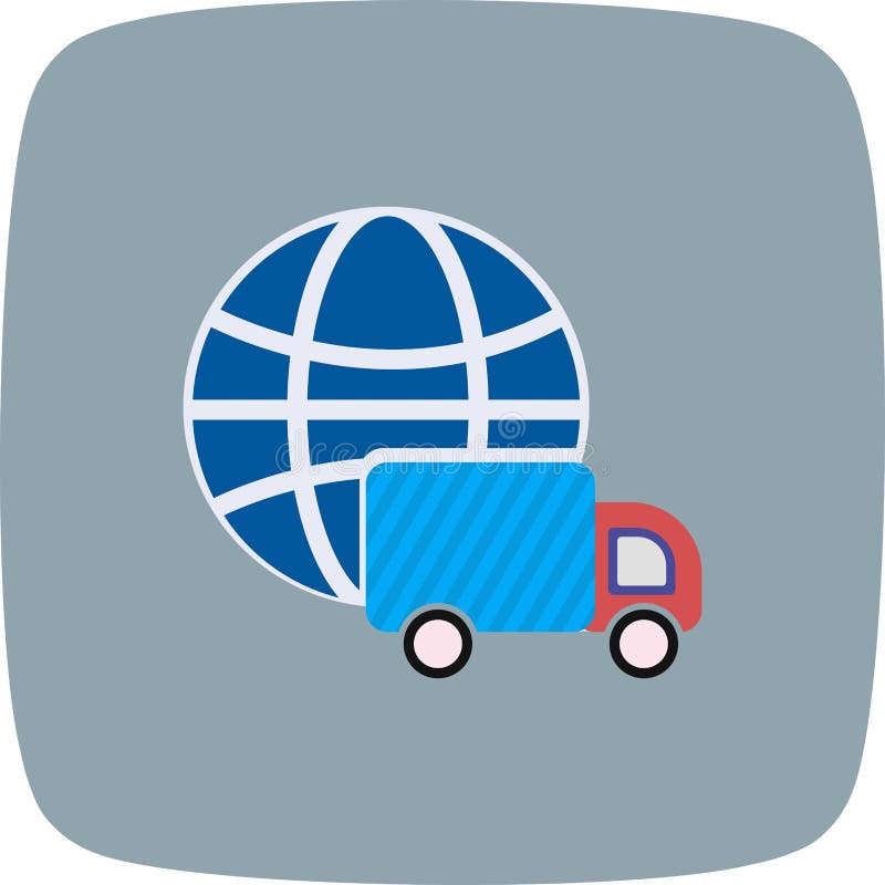 Illustration Global Delivery Icon for Personal and Commercial Use ...