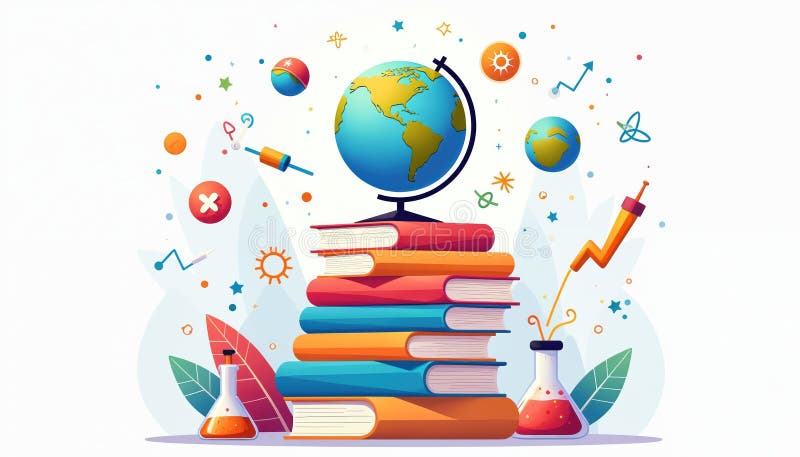 Illustration Global E-learning, Knowledge Development, Online Learning ...