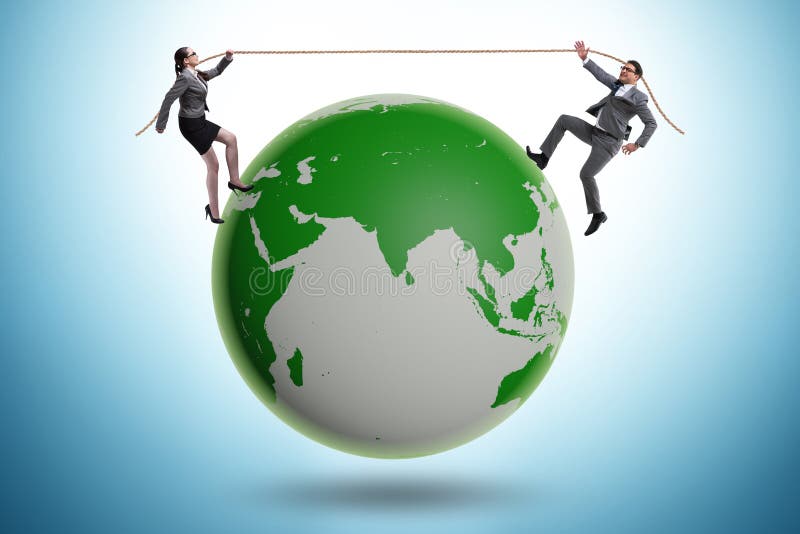 Illustration of Global International Conflict Stock Image - Image of ...