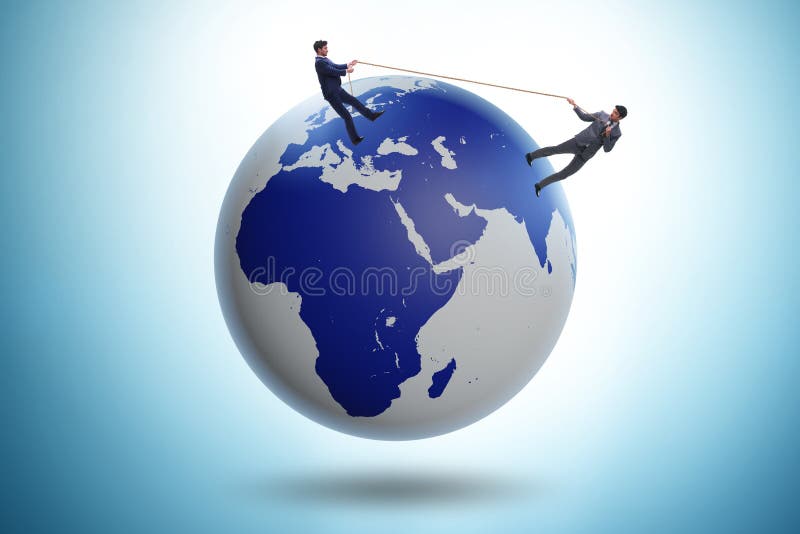 Illustration of Global International Conflict Stock Image - Image of ...