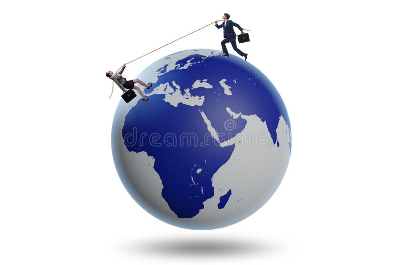 Illustration of Global International Conflict Stock Photo - Image of ...