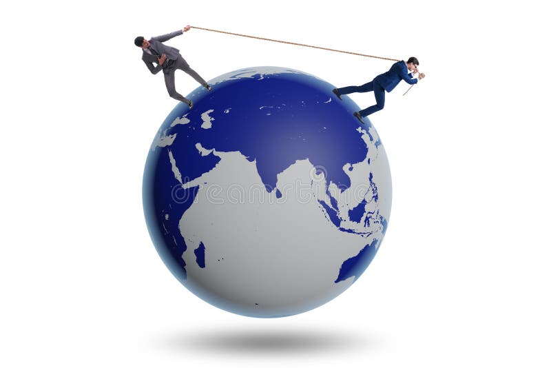 Illustration of Global International Conflict Stock Photo - Image of ...