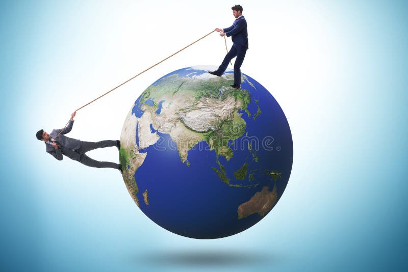 Illustration of Global International Conflict Stock Photo - Image of ...