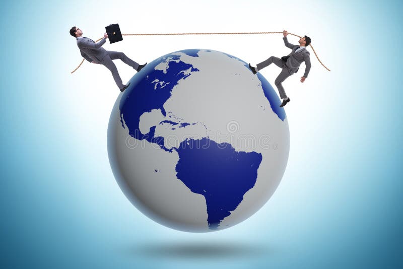 Illustration of Global International Conflict Stock Photo - Image of ...