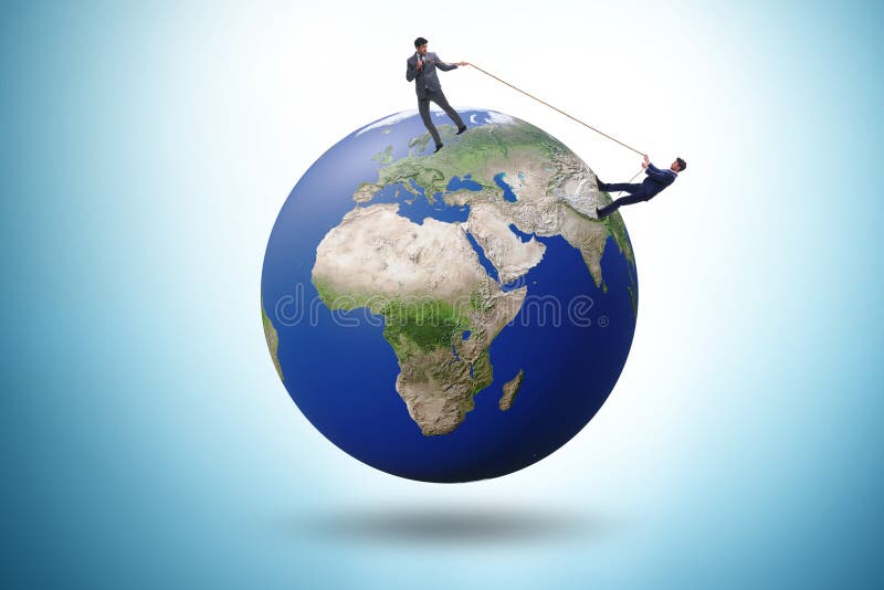 Illustration of Global International Conflict Stock Image - Image of ...