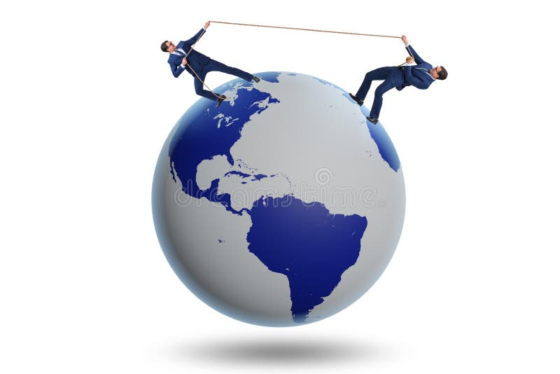Illustration of Global International Conflict Stock Photo - Image of ...