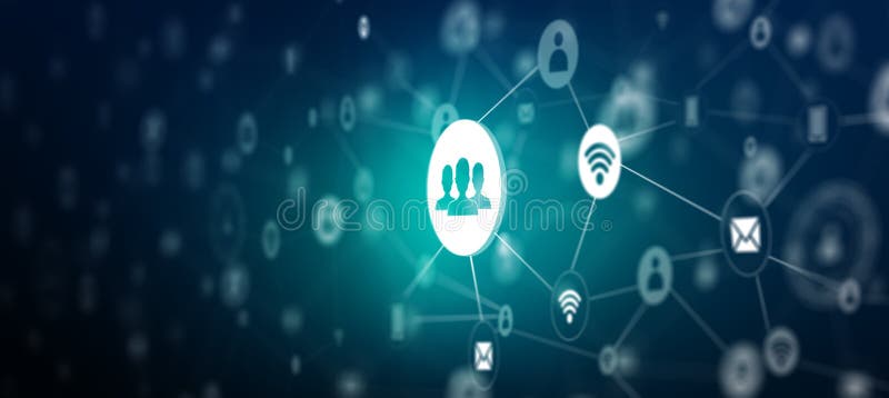 Illustration of Global Structure Network and Data Exchanges Customer ...