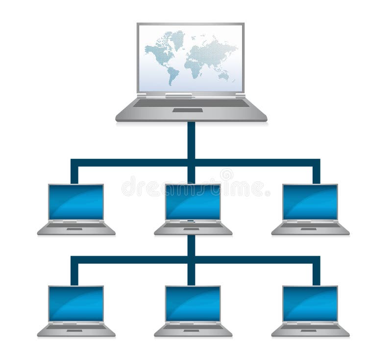 Illustration Globale De Réseau Informatique Illustration Stock ...