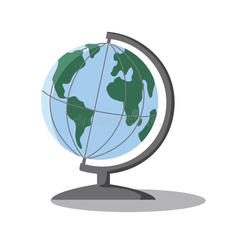 Educational Vector Illustration for School Start, Geography, Cards ...