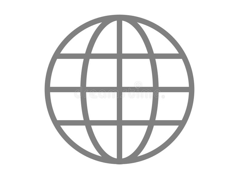 Illustration of the Globe Icon (global Mark) Stock Illustration ...