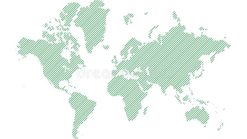 Illustration of Globe Map with Geometric Shapes Pattern Imposed Stock ...