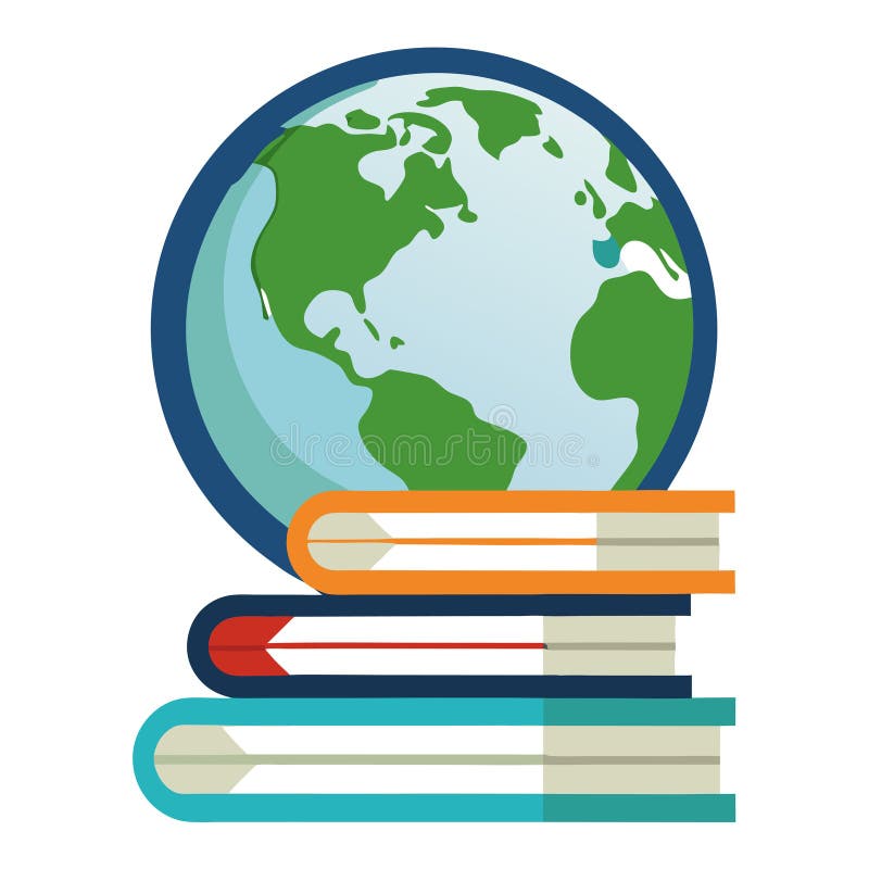 Education Concept: Globe on Books Symbolizing Learning, Knowledge, and ...